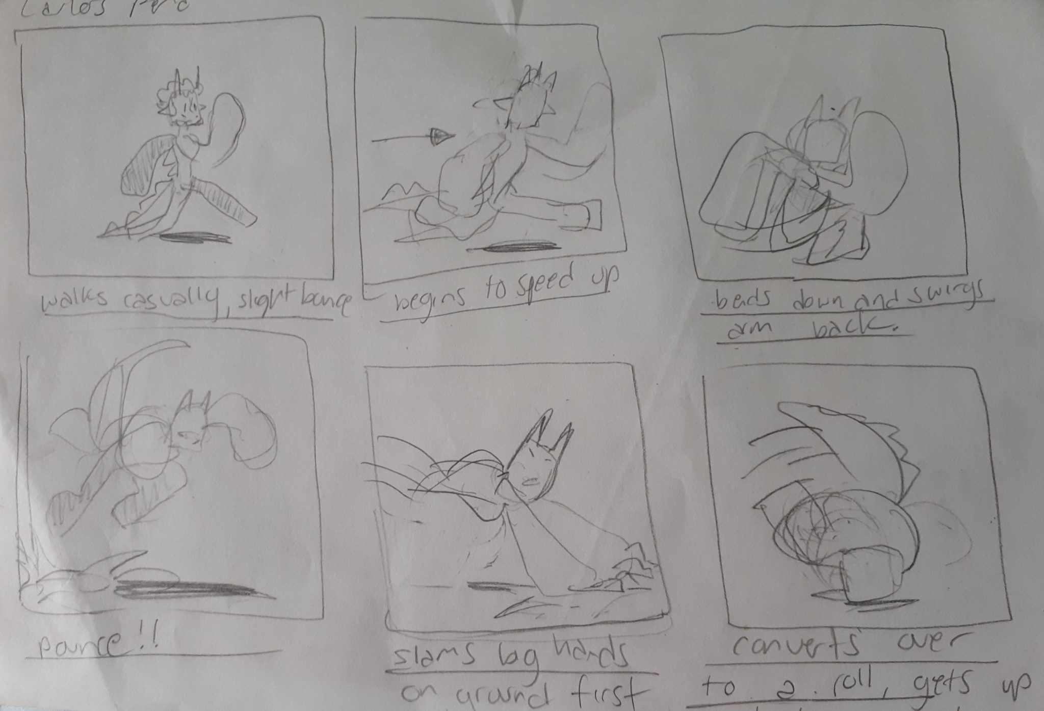 STORYBOARD – Animation Walk Cycle – Carlos' Portfolio